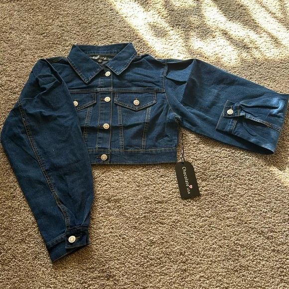 Chocolate Usa | Jackets & Coats | Chocolate Denim Jacket | Poshmark